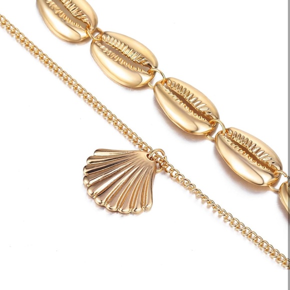 Seashell jewelery | Jewelry | Gold Shell Necklace 4k Gold Plated Summer ...